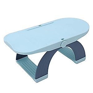 Shoe Slots Organizer, Bridge Type Shoe Holder Double Layer PP Material for Apartment for Home (Blue)