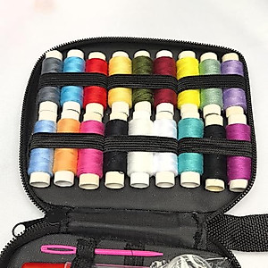 86pcs Sewing Kit with Case,Marcoon Needle and Thread Kit with Sewing Supplies and Accessories for Kids,Adults,Beginner,Home,Travel,Emergency Including Scissors,Measure Tape,Needle Threader