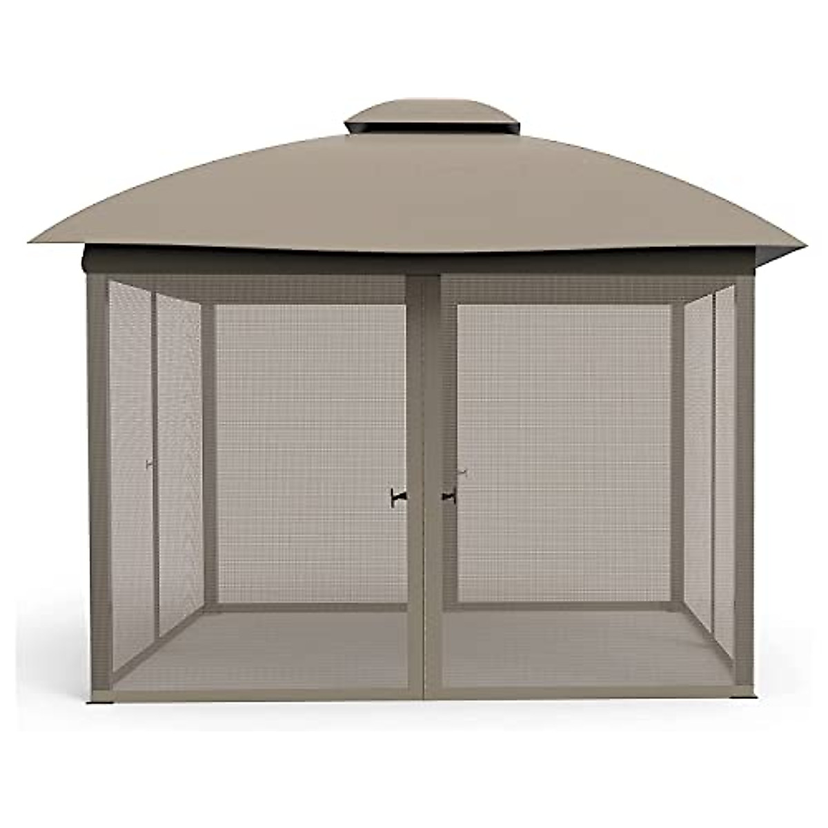 Gazebo Mosquito Netting Screen 4-Panels Universal Replacement for Patio, Outdoor Canopy, Garden and Backyard (10'x13', Beige)
