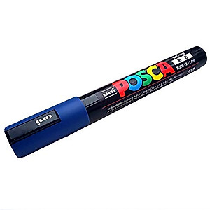 Blue Posca Water Based Paint Pen Markers for Marking Queen Bees Safely with a Blue Dot, Non Toxic, 1 Marker