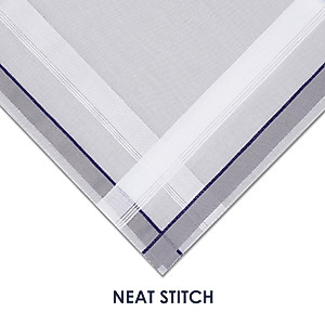 Selected Hanky 100% Cotton Men's Handkerchief 6 Piece Gift Set