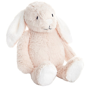 Ivanka Trump Wildflower Collection: 4pc Nursery Bedding Baby Crib Bedding Set - Pink/White/Navy Crib Bedding with Pink Plush Bunny