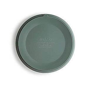 mushie Silicone Suction Plate | BPA-Free Non-Slip Design (Cambridge Blue)