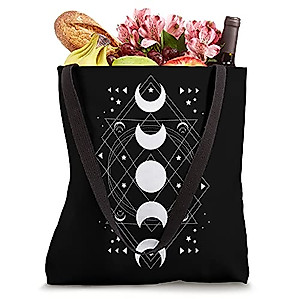 Sacred Geometry Gothic Wiccan Witch Balckcraft Wicca Occult Tote Bag