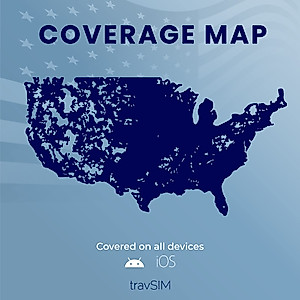 travSIM Prepaid USA SIM Card | 15GB Mobile Data with 4G/5G Speed. Unlimited Calls and Texts in The USA. The US SIM Card Works with iOS and Android Devices. Valid for 14 Days.