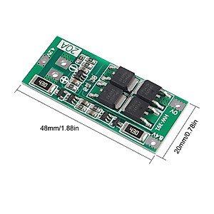 5 PCS 2S 20A 7.4V 8.4V 18650 Li-Ion Lithium Battery 18650 Charger PCB BMS Board with Balance