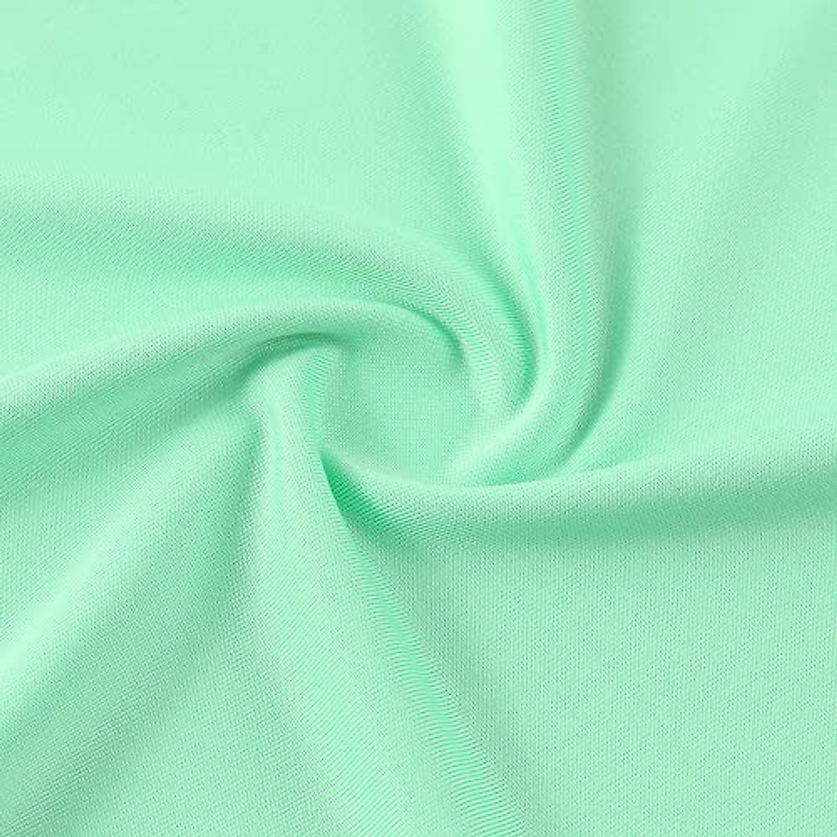 Noomelfish Girls Short Sleeve Scalloped Edge T-Shirts Casual Cute Summer Tee Tops Blouse, Light Green, Size 9-10 Years