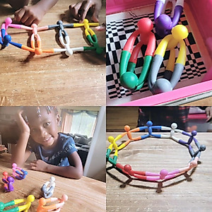 MAGMEN Upgraded Strenght Magnetic Travel Toys for Toddler, Stretchy Magnetic Fun (Ages 3+) Pack of 10 Solid