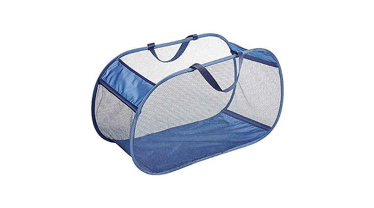 Whitmor Mesh Pop & Fold Laundry Bag - Convenient Storage