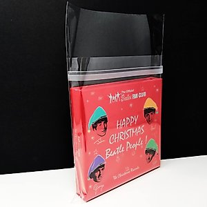 45rpm Large Box Set Sleeves (x5) 2mil + Seal Up Overhang - 7" Vinyl Record (+1 Free Dj Magnet)
