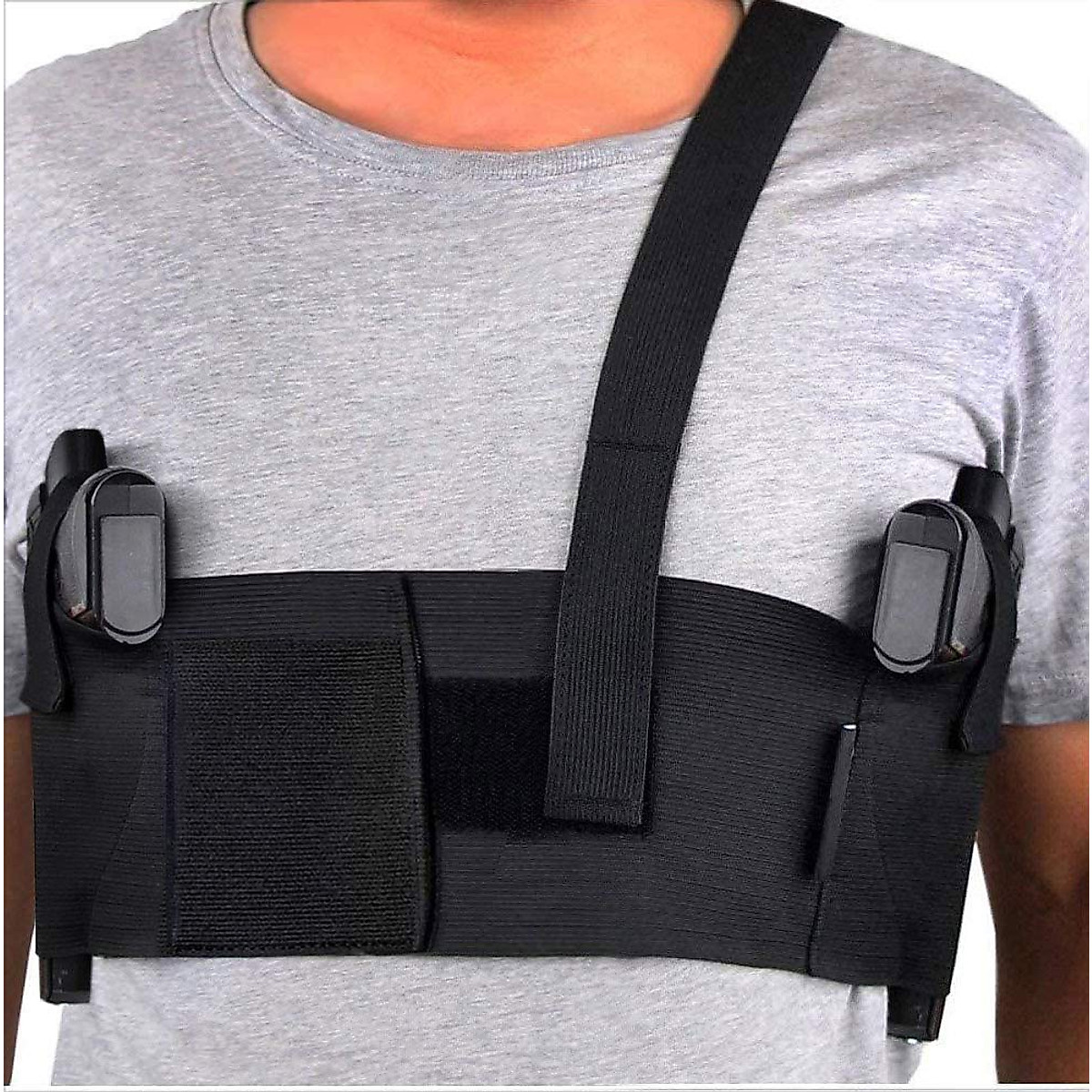 Kcctoo Deep Concealment Shoulder Holster Elastic Tactical Underarm Gun Holster for Men Women