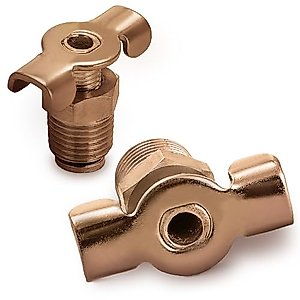 1/4 Air Valve Air Compressor Drain Valve - High Flow Air Fittings Portable Air Tank Valve Air Compressor Parts Water Line Adapter Petcock Valve - Home Improvement Air Compressor Fittings Water Valve