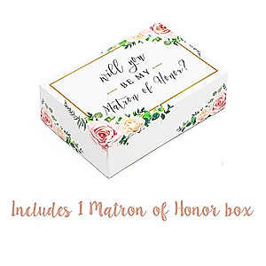 Matron of Honor Proposal Box | 1 pack | Matron of Honor Box | Matron of Honor Proposal Gift | Floral Design