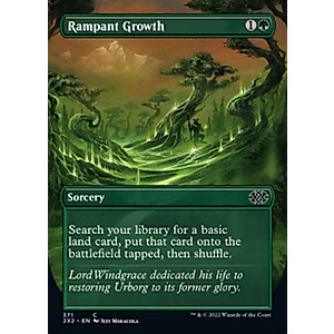 Magic: the Gathering - Rampant Growth (371) - Borderless - Foil - Double Masters 2022