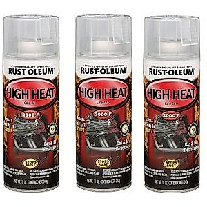 Rust-Oleum Automotive 260771 11-Ounce 2000 Degrees High Heat Spray, Gloss Clear (3-(Pack))