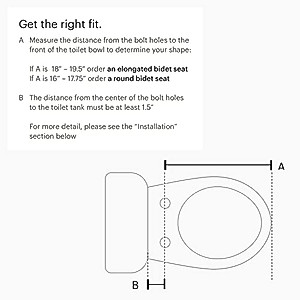 Brondell Swash S1200-RW Luxury Bidet Toilet Seat in Round White with Dual Stainless-Steel Nozzles | Endless Warm Water | Programmable User Settings | Self-Cleaning Nozzles | Nightlight