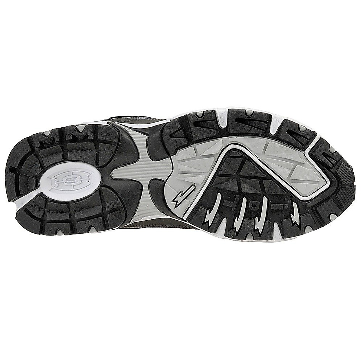 Skechers Sport Men's Stamina Nuovo Cutback Lace-Up Sneaker,Charcoal/Black,13 M US