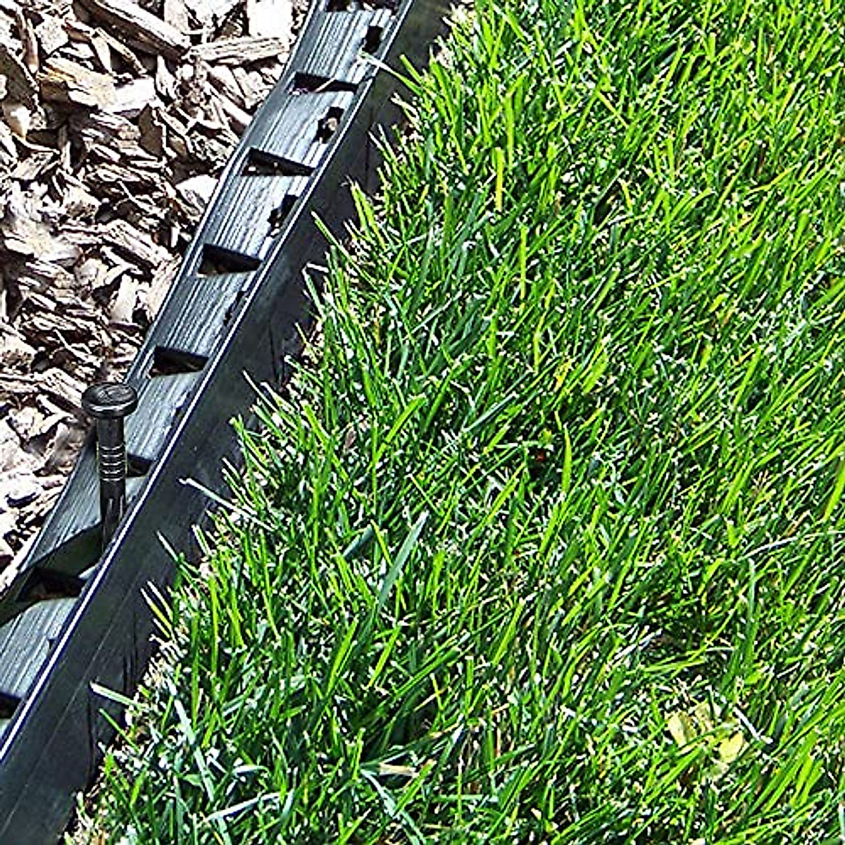 60-Pack 8 Inch Plastic Edging Nails, Landscape Edging Stakes Spiral Nylon Yard Garden Anchoring Spikes for Artificial Turf, Paver Edging, Weed Barrier, Tent