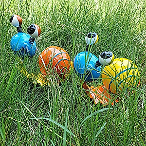 HYG Metal Snail Garden Decor,Metal Yard Art Garden Statues Decor Set of 2,Lawn Ornament Backyard Decorations Animal (Snail)
