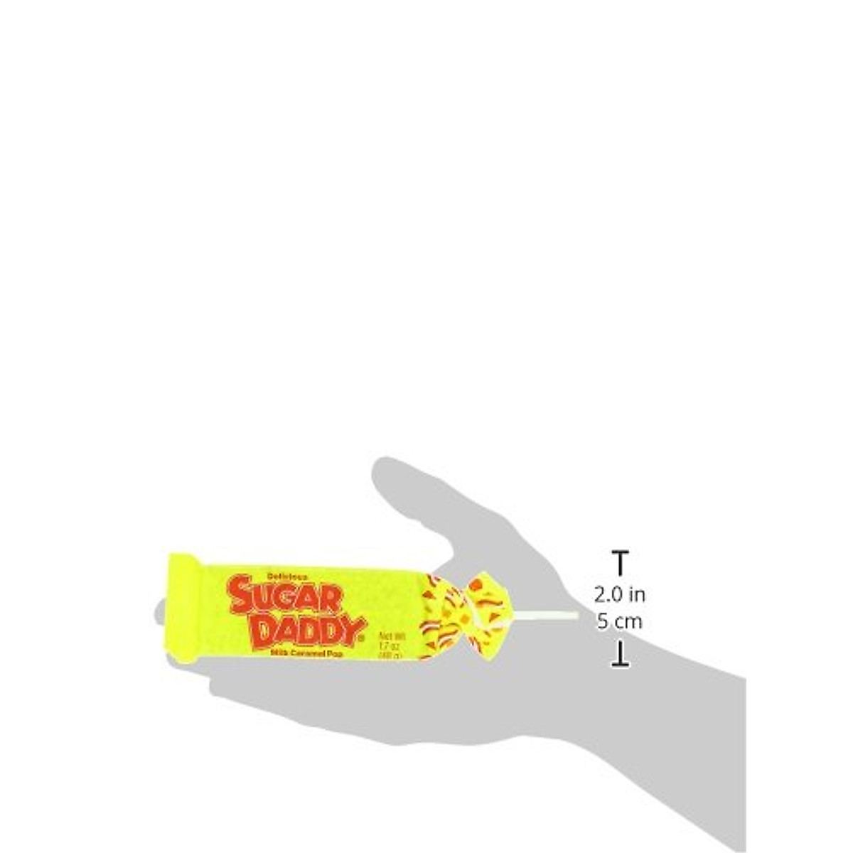 Sugar Daddies Milk Caramel Pops,1150 grams 24 Count (Pack of 1)