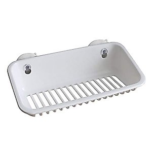 EIKS Storage Basket Organizer Shelf with Suction Cup for Bedroom Office Laundry Room