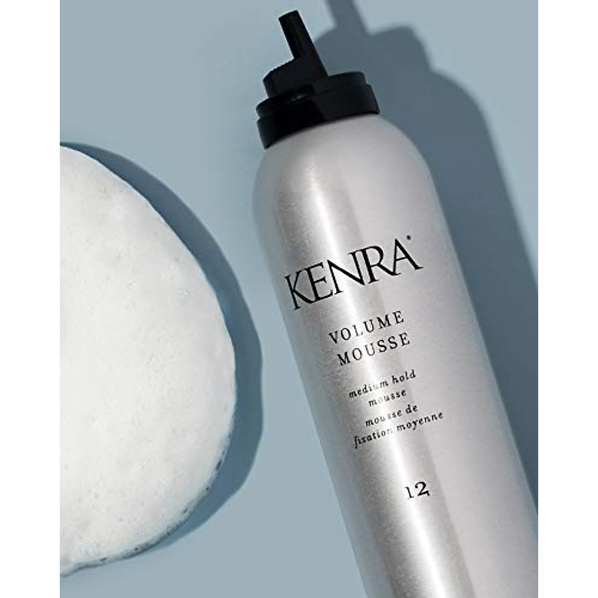 Kenra Volume Mousse 12 | Medium Hold Mousse | Non-Drying, Non-Flaking Lightweight Formulation |Styling Control Without Stiffness Or Stickiness | Tames Frizz & Conditions | All Hair Types | 8 oz