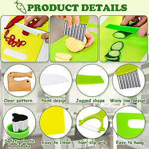 15 PCS Montessori Kitchen Tools for Toddlers Kids Cooking Sets, Apron, Serrated Toddler Knife, Crinkle Cutter, Sandwich Cutter, Wooden Fruit Knife, Y Peeler, Cutting Board for Cooking Kid Safe Knives