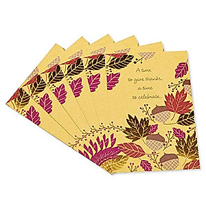 American Greetings Thanksgiving Cards, Mean So Much (6-Count)