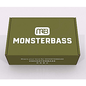 MONSTERBASS Gold Series Box Filled with Premier Bass Fishing Lures & Tackle (5+ Baits with Bonus Items). Excellent Bass Fishing Kit to Upgrade Your Bass Fishing Tackle Setup