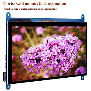 Longruner 7 Inch Capacitive Touch Screen TFT LCD Display HDMI Module 1024 x 600 for Raspberry Pi 3 2 Model B and RPI 1 B+ A BB Black PC Various Systems