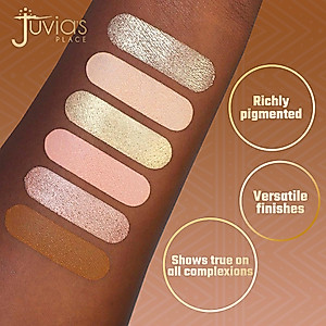 Juvia's Place The Nudes - Blue, Eyeshadow Palette, Professional Eye Makeup, Pigmented Eyeshadow Palette, Makeup Palette for Eye Color & Shine, Pressed Eyeshadow Cosmetics