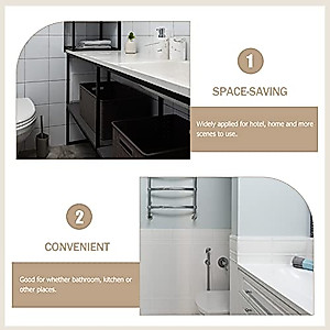 DOITOOL 1 Set Black Faucet Bathroom Sink Faucet Bathroom Faucets Waterfall Bath Mixer Tap Faucet for Bathroom Sink Bathroom Water Tap Lavatory Basin Faucet Dressing Table Copper Tub
