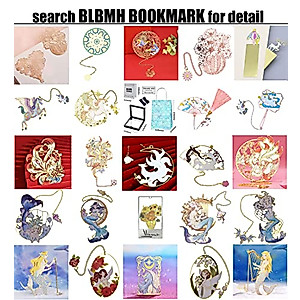 BLBMH Kitsune Cute Metal Bookmarks for Women Book Lovers Cool Anime Book Marks Unique Gifts Christmas Birthday -K4