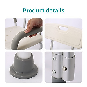 Tool-Free Assembly Spa Bathtub Shower Lift Chair, Adjustable Shower Bench, White Bathtub Lift Chair with Arms