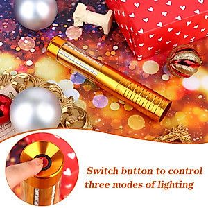 4 Pieces LED Strobe Baton Bottle Service Sparklers LED Metallic Bottle Service Lights Handheld Light for Nightclubs Weddings Parties Activities Supplies