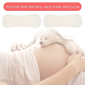 2pcs Amniotic Fluid Test Strip Maternity Home Easy to Use High Sensitivity Feminine PH Test Strips with Amniotic Fluid Control Chart for PH Value Detection