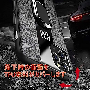 GLOW Co., Ltd. 402-01-02 iPhone 11 Synthetic Leather Case with TPU Ring, Red, Tempered Glass & Stylus