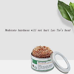 Soldering Iron Tip Cleaner,Welding Soldering Solder Tip Cleaning Wire,Soldering Brass Sponge Tip Cleaner for Cleaning Solder Irons Heads and Tips(1pcs)