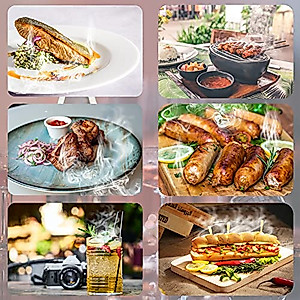 Cocktail Smoker Kit with Torch, Old Fashioned Drink Smoker Infuser Kit with 8 Kinds of Wood Chips for Cocktails, Whiskey, Meat, Salad, Cheese, etc. Gift for Father, Husband and Whiskey Smoker Lover.