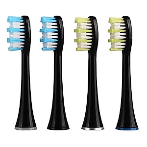 Dental Care Tools 4 D903 / D904 Replacement Brush Heads (Black) for Mornwel D01 (Color : White)