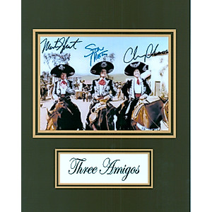 Kirkland Classic Movie, Three Amigos, 8 X 10 Photo Display Autograph on Glossy Photo Paper
