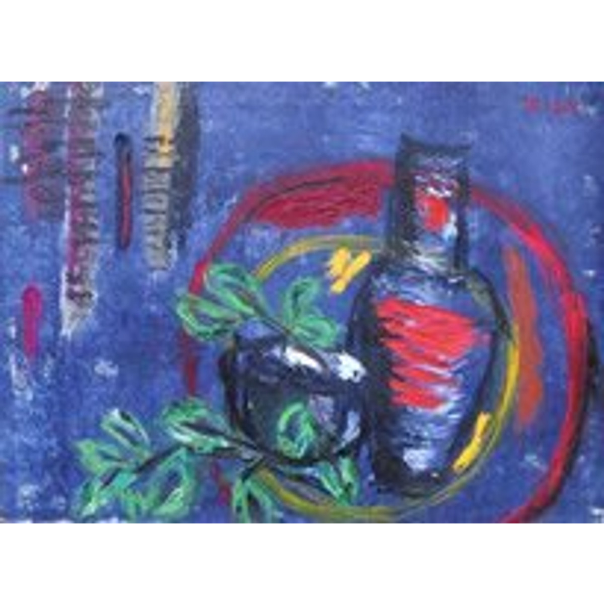 Still Life with Blue Vase