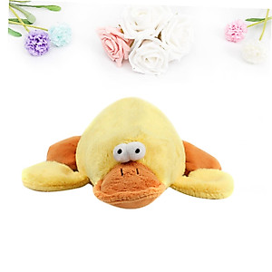 Mipcase Pet Chew Toy Puppy Big Doll - Dog Creative Chicken Funny Toy Playing Dogs Toys Chew Squeaky for Mouth Yellow Medium Sound Bb Pet Teething Bite Plush Small Dog Toys