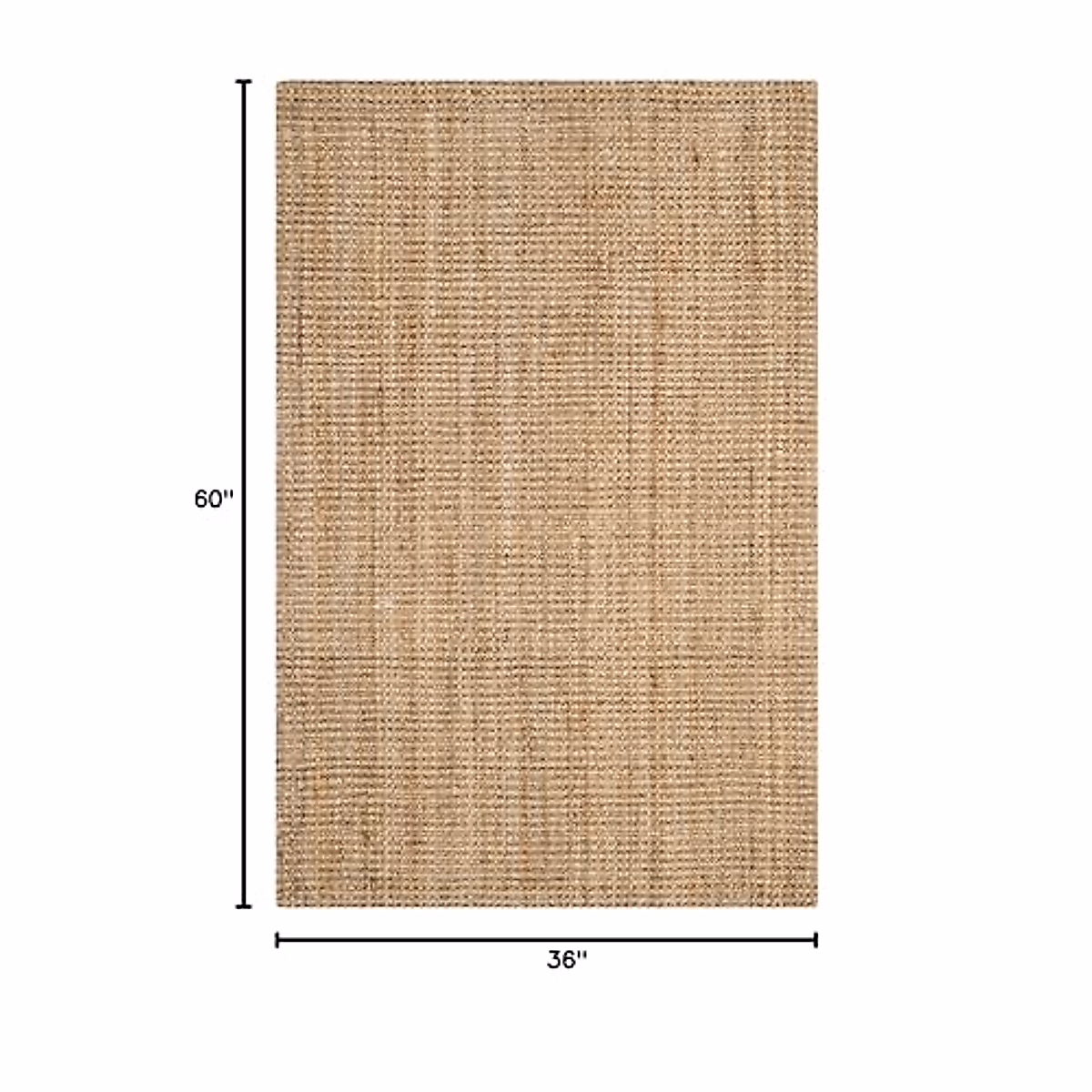 SAFAVIEH Natural Fiber Collection Accent Rug - 3' x 5', Natural, Handmade Farmhouse Jute, Ideal for High Traffic Areas in Entryway, Living Room, Bedroom (NF747A)