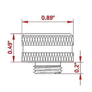 Dracaena 6 Pack G1/4" Thread to 12mm OD hard Tubing Compression Fitting with Rings for rigid acrylic Tube for Computer Water Cooling System, Black
