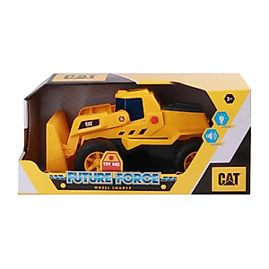 CAT Construction Toys, CAT Construction Future Force Wheel Loader Toy, with Lights and Sounds, Ages 3 and Up