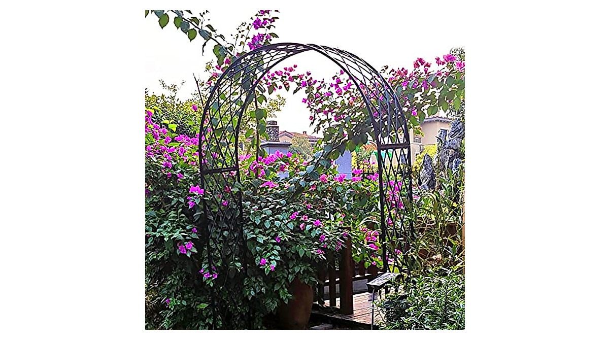 Durable Metal Rose Arch Trellis for Gardens & Weddings