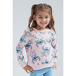 Disney Lilo & Stitch Little Girls French Terry Sweatshirt 7-8