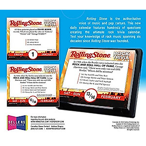 2021 Rolling Stone Rock Trivia Boxed Daily Calendar
