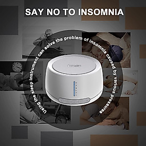 Cefoust White Noise Machine,Portable Sound Machine with 30 High Fidelity Soothing Sounds,Auto-Off Timer 36 Levels Audio Size Adjustment，Sleep Sound Machine for Baby Adults Kids(White) …